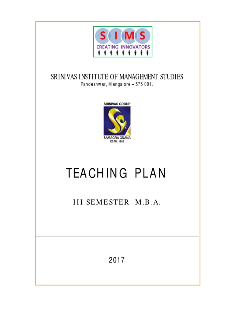 MBA Teaching Plan: Entrepreneurship & Accounting | PDF | Capital ...
