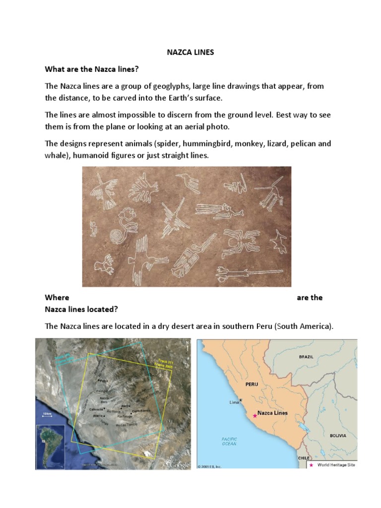 Nazca Lines What Are The Nazca Lines? | PDF