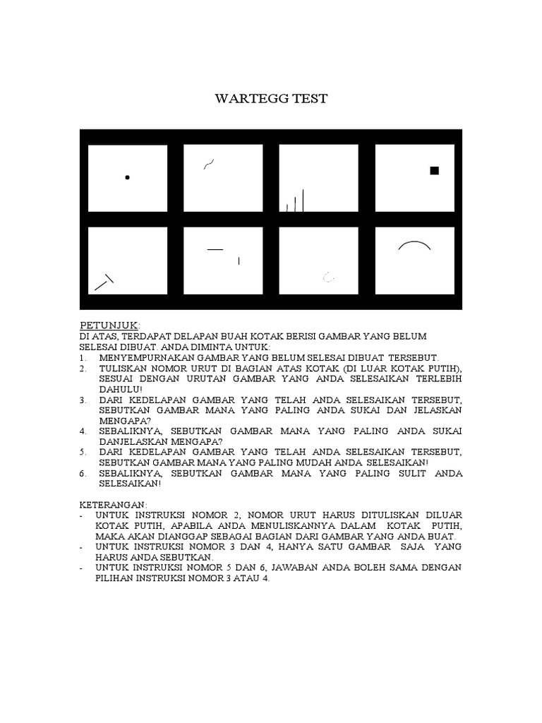 Lembar Tes Wartegg | PDF