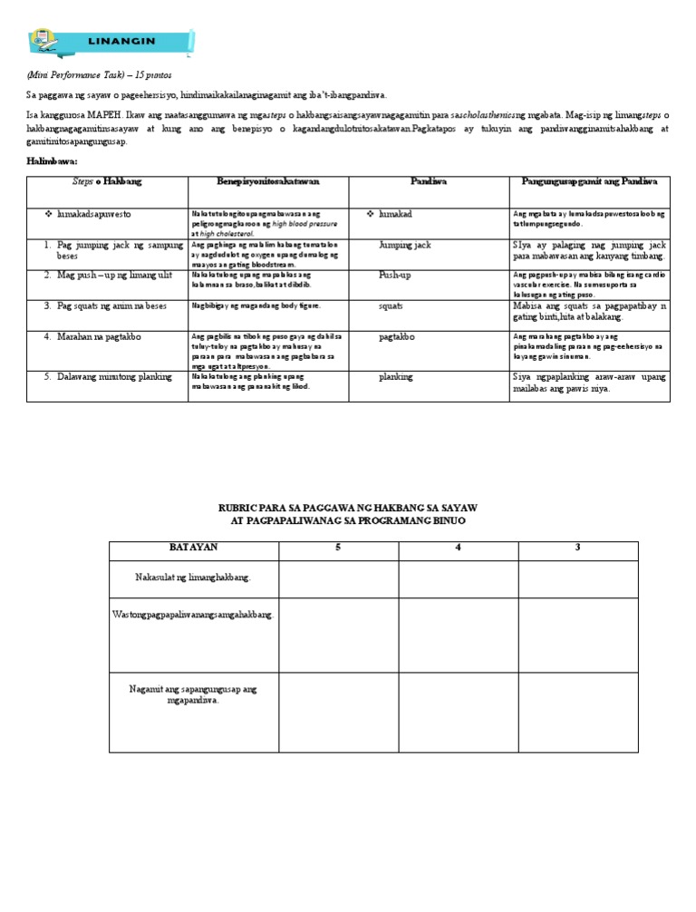 Mini Performance Task1 | PDF