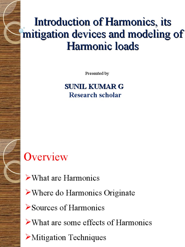 Introduction of Harmonics, Its Mitigation Devices and Modeling of Harmonic Loads | PDF ...