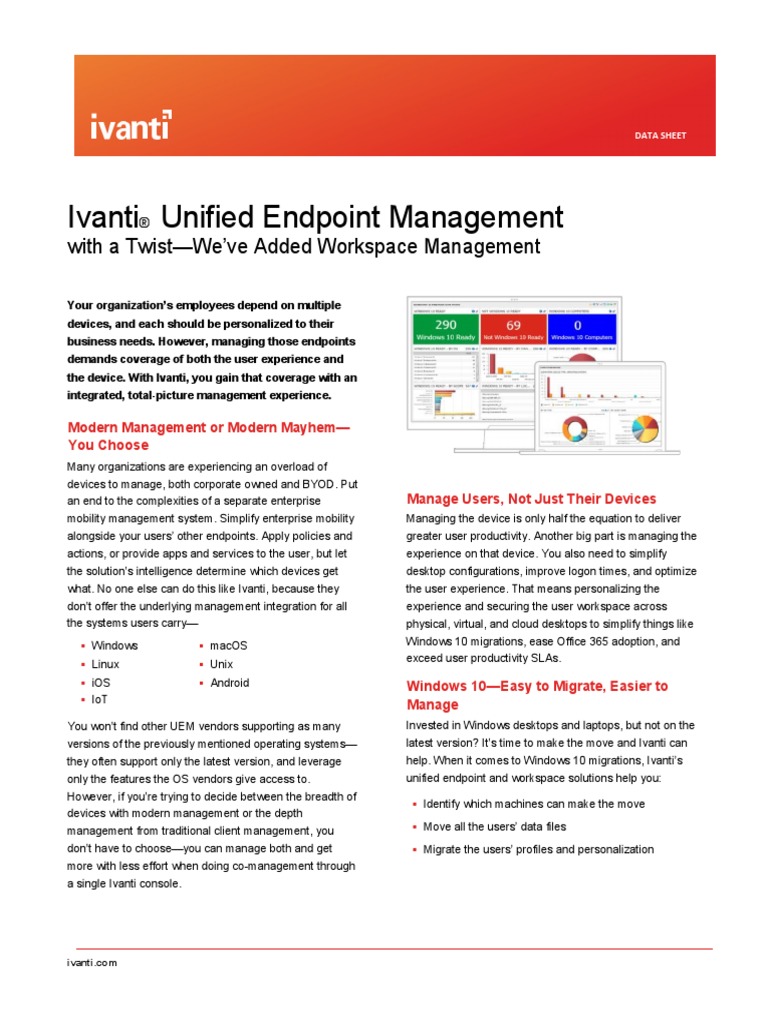 Ivanti Unified Endpoint Management: With A Twist-We've Added Workspace ...