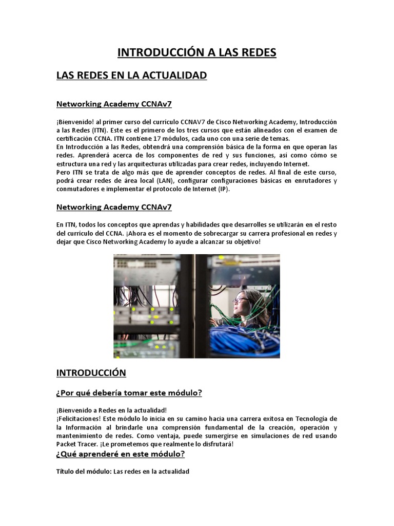 Introducción A Las Redes | PDF | Red de área amplia | Computación en la ...