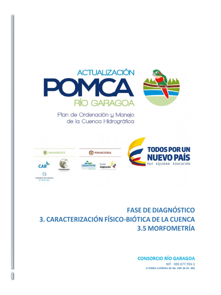 Morfometría del Río Garagoa | PDF | Cuenca de drenaje | Longitud