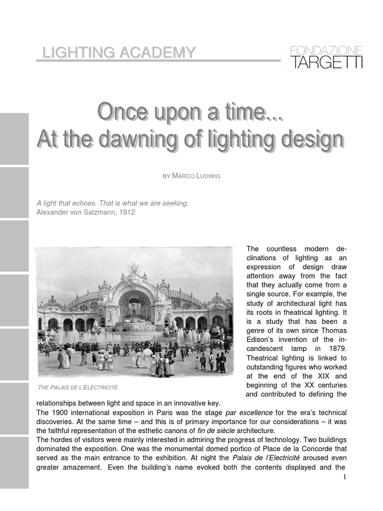 Evolution of Lighting Design History | PDF | Lighting | Theatre