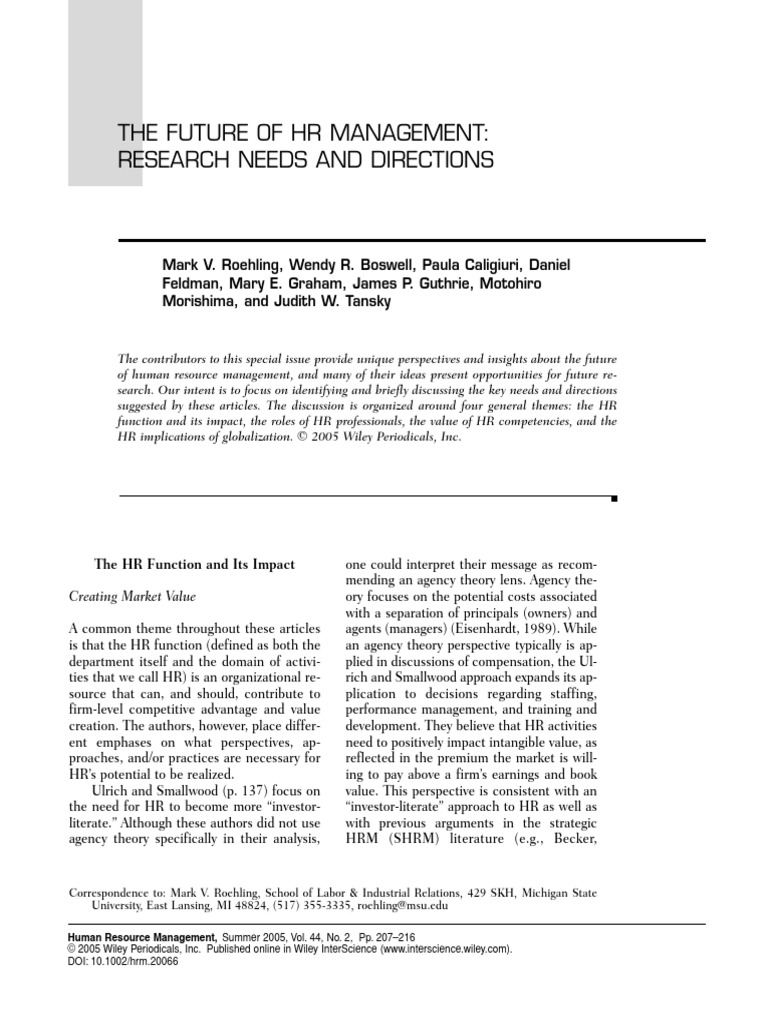 The HR Function and Its Impact Creating PDF | PDF | Human Resource ...