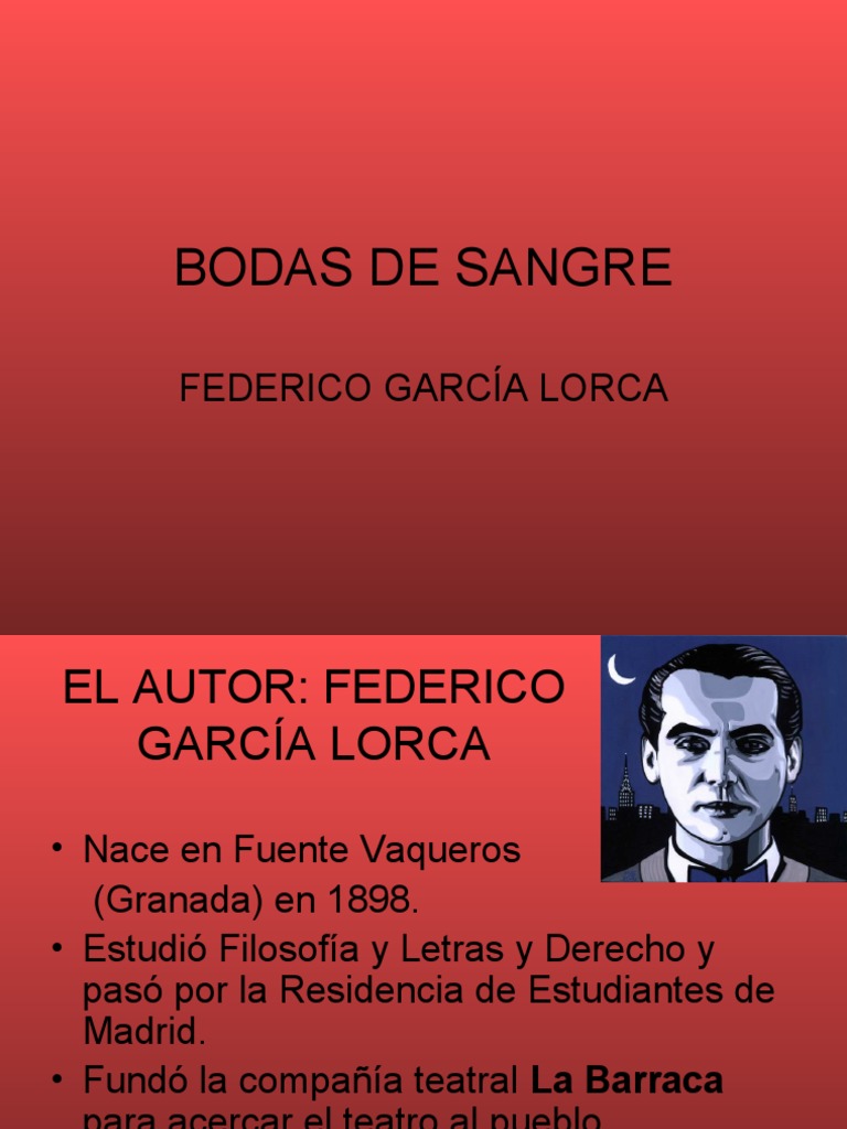 Bodas de Sangre | PDF | Federico García Lorca | Boda