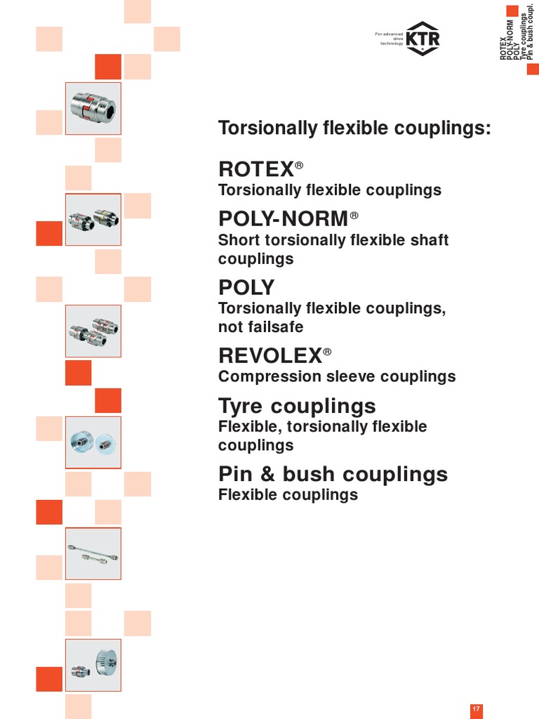 Rotex Poly-Norm: Torsionally Flexible Couplings | PDF | Physical ...