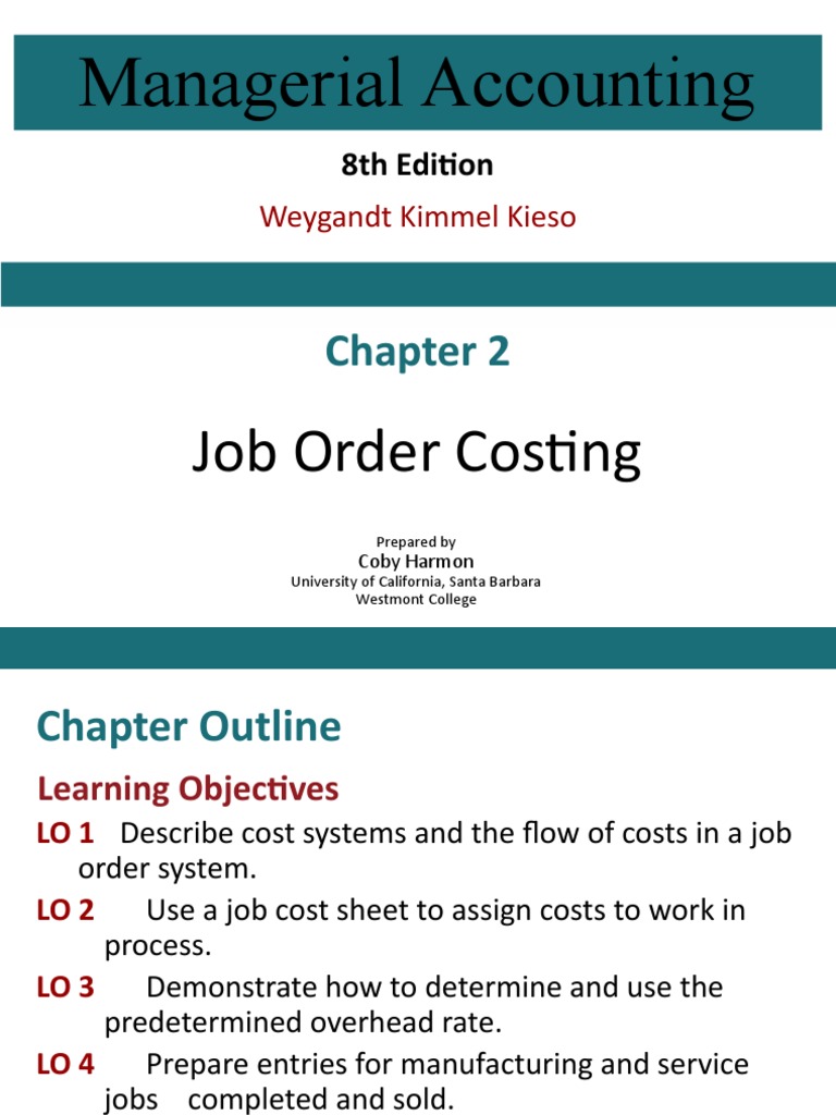 Managerial Accounting: Job Order Costing | PDF | Cost Of Goods Sold ...