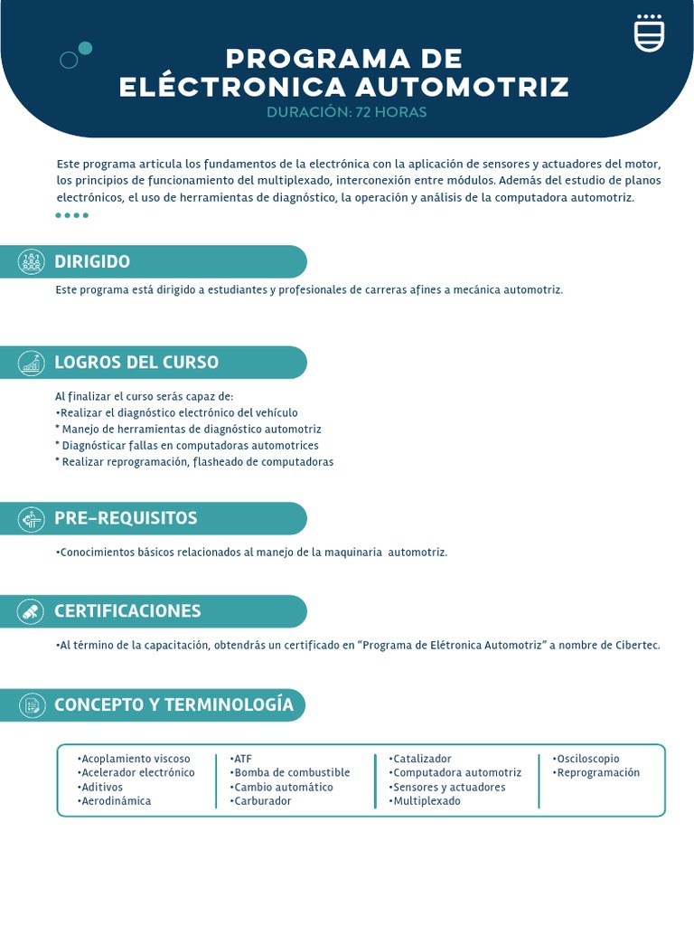 Programa De Electrónica Automotriz Ccc Pdf