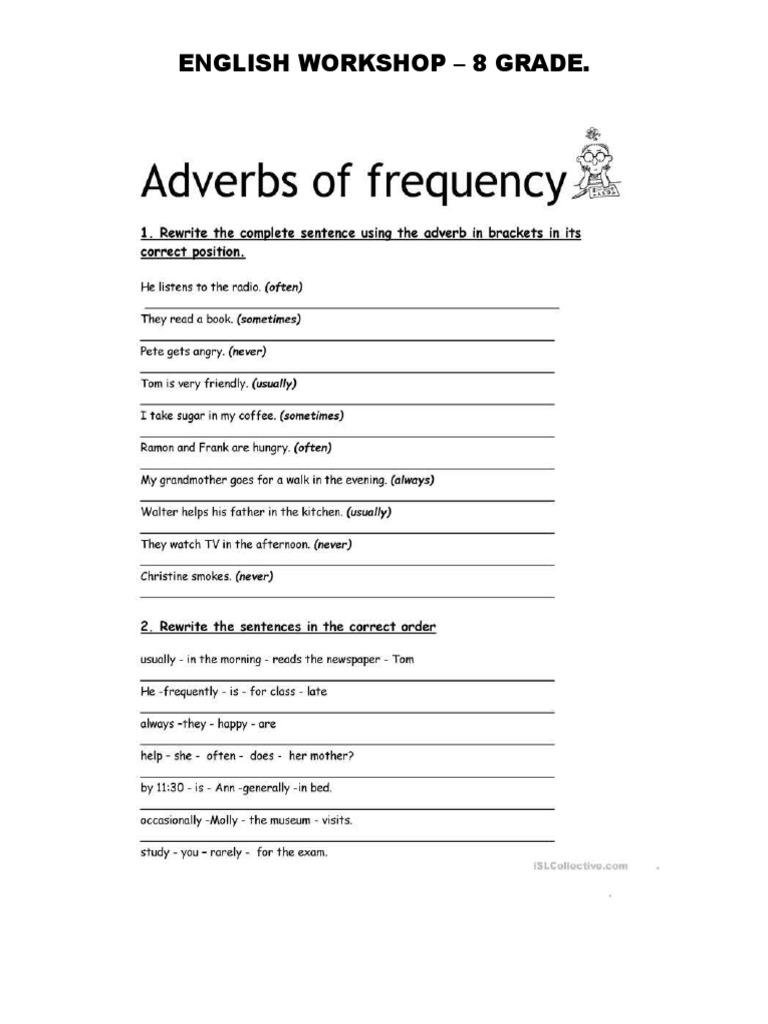 English Workshop - 8 Grade | PDF