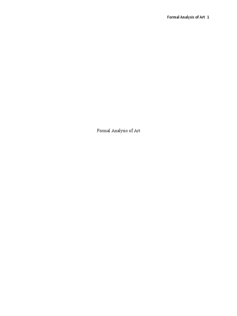 Art Analysis for Art Students | PDF | Aesthetics | The Arts
