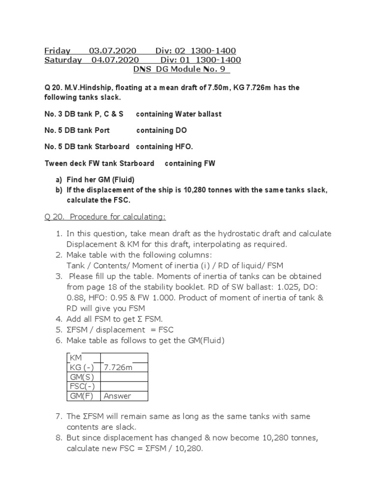 DNS Stability Key DG Module 9 MVH Q 20,21 03,04 June 2020 | PDF | Ships ...