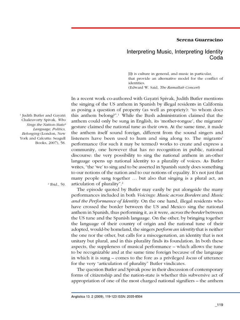 Interpreting Music, Interpreting Identity | PDF | Entertainment (General)