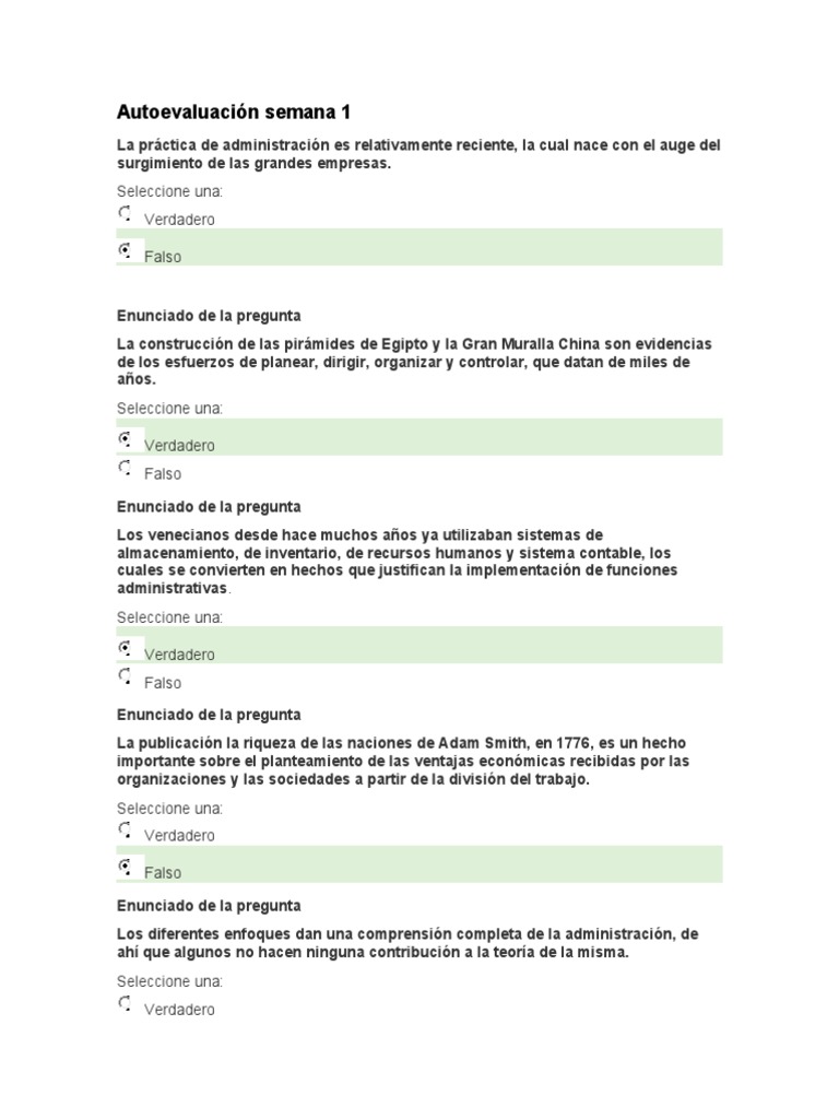 Autoevaluaciones Administracion | PDF | Toma de decisiones | Ciencias ... Autoevaluaciones Administracion | PDF | Toma de decisiones | Ciencias ...