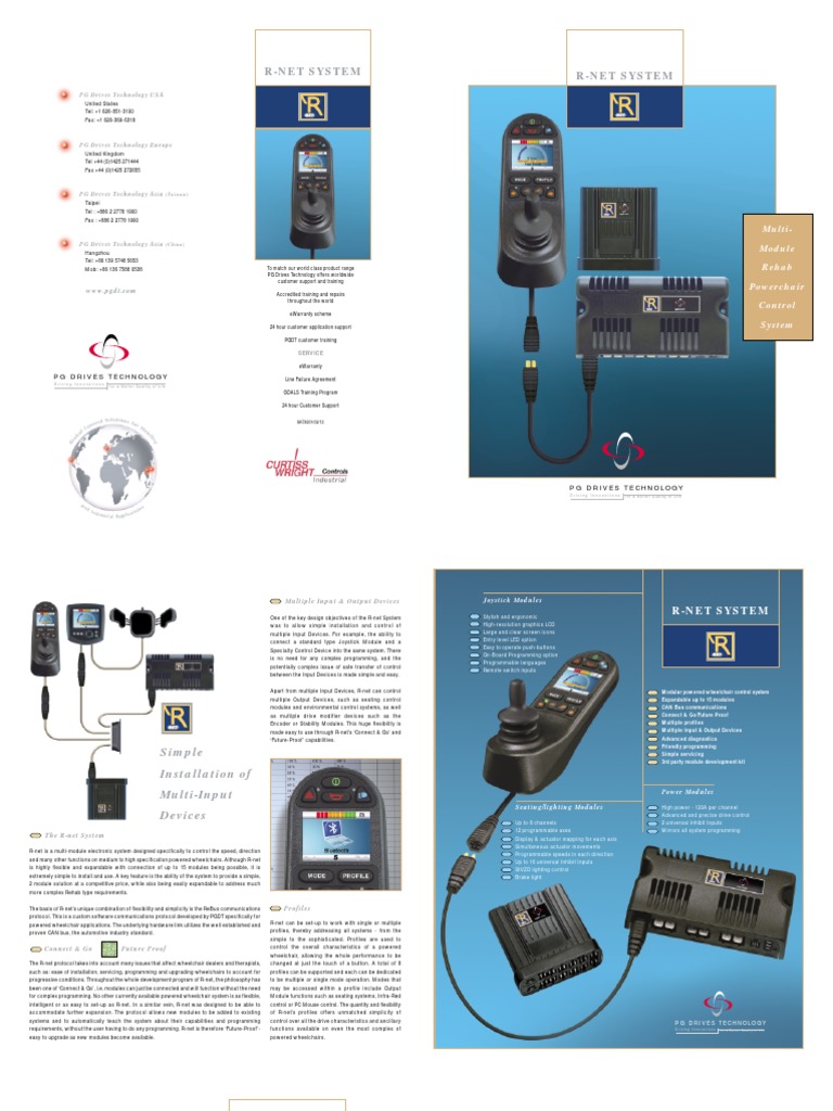 R-Net System R-Net System: Multi-Rehab Powerchair Control System | PDF ...