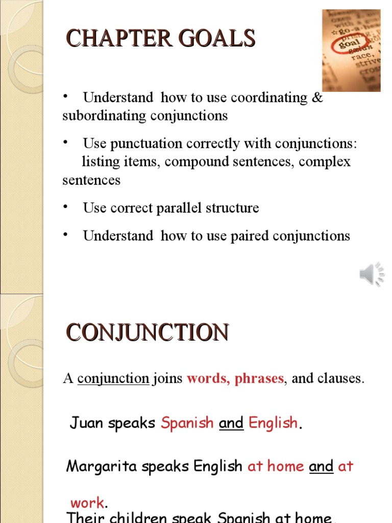 Conjunctions | PDF | Syntactic Relationships | Language Mechanics