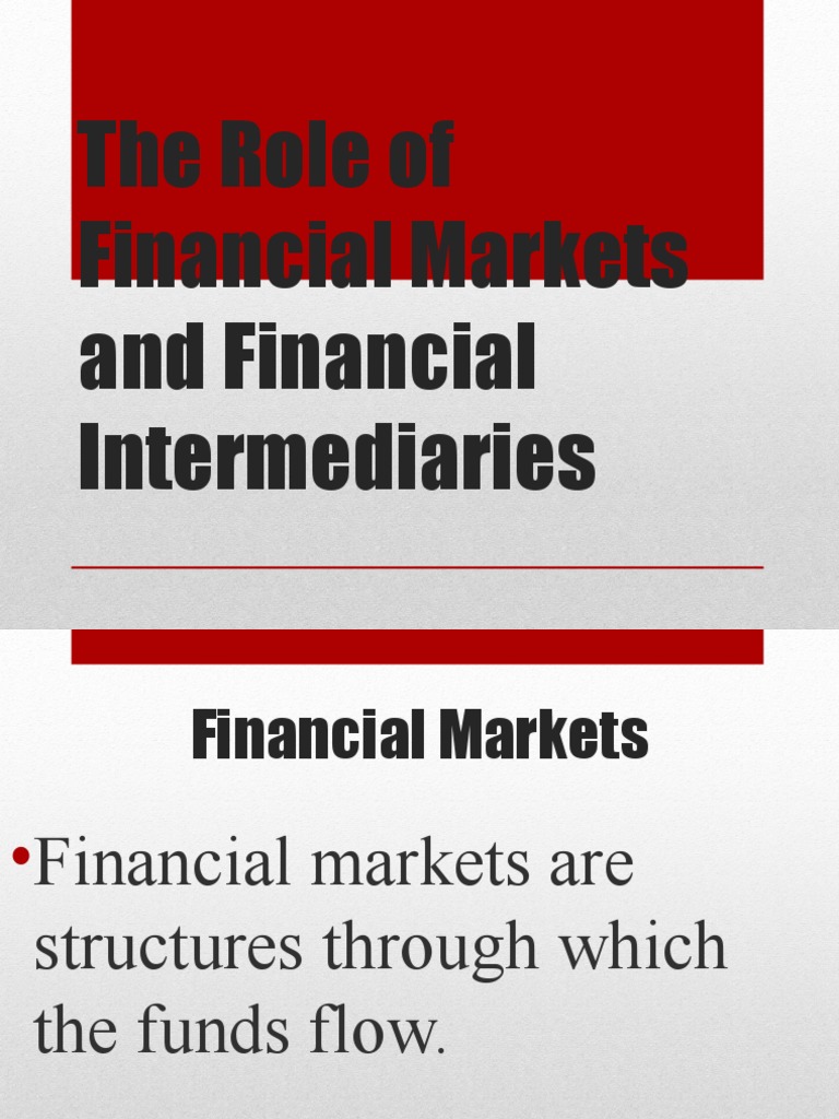 Role of Financial Intermediaries | PDF | Option (Finance) | Securities ...