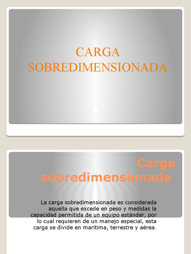 Transporte de Carga Sobredimensionada | PDF | Transporte | Fabricación ...