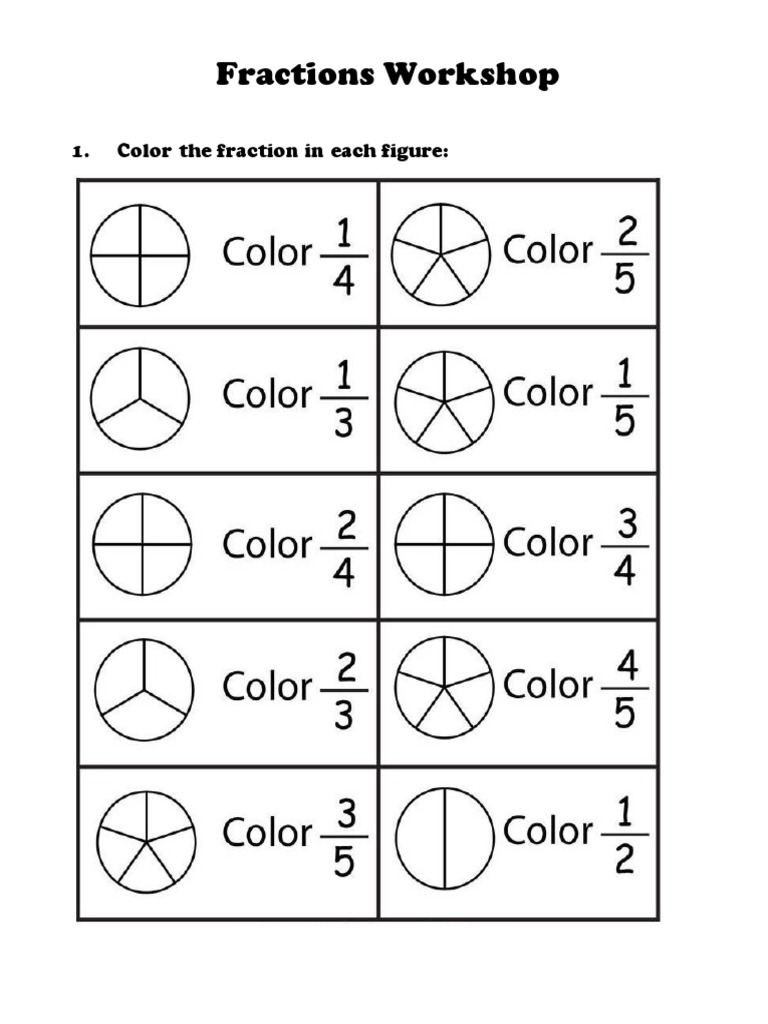 October 16th Fractions Workshop | PDF