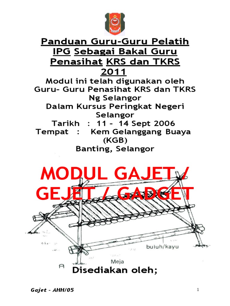 PDF Modul Gajet Krs Dan Tkrs | PDF