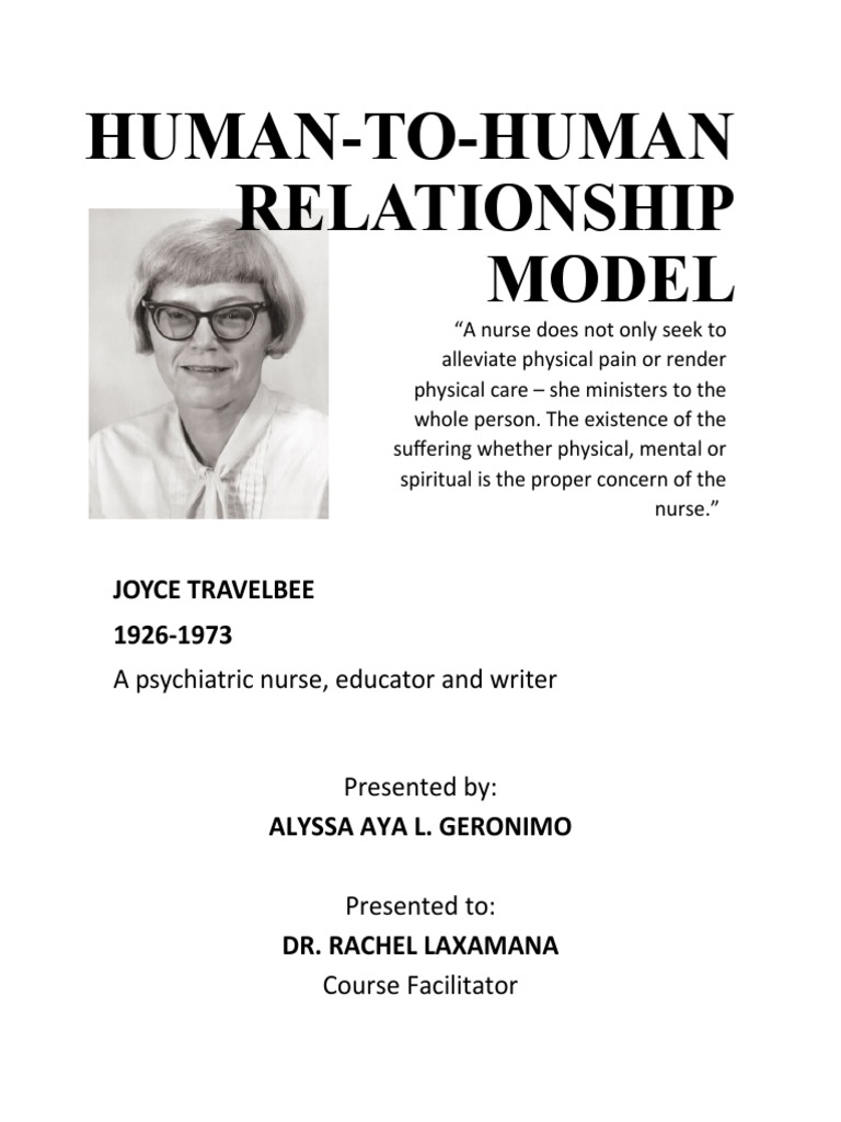 Joyce Travelbee | PDF | Psychiatric And Mental Health Nursing | Hope