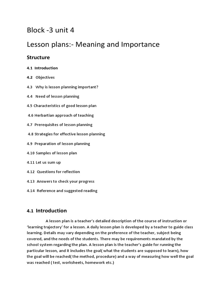 Principles of Effective Lesson Planning | PDF | Lesson Plan | Teachers