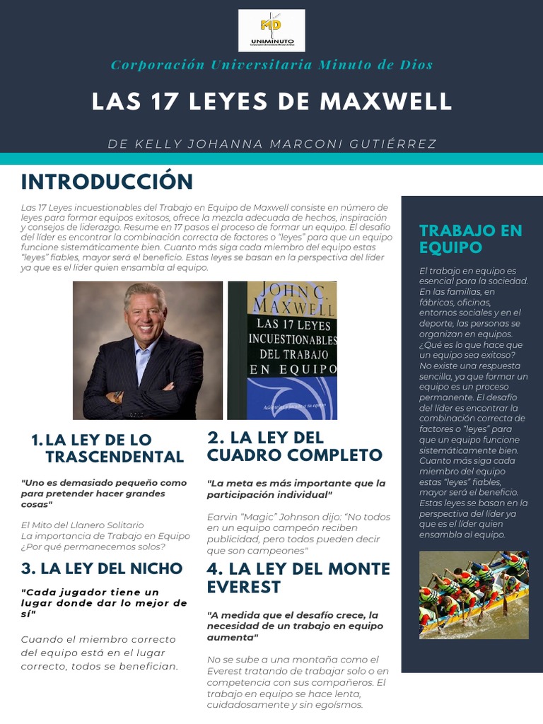 Las 17 Leyes de Maxwell | Descargar gratis PDF | Liderazgo | Science
