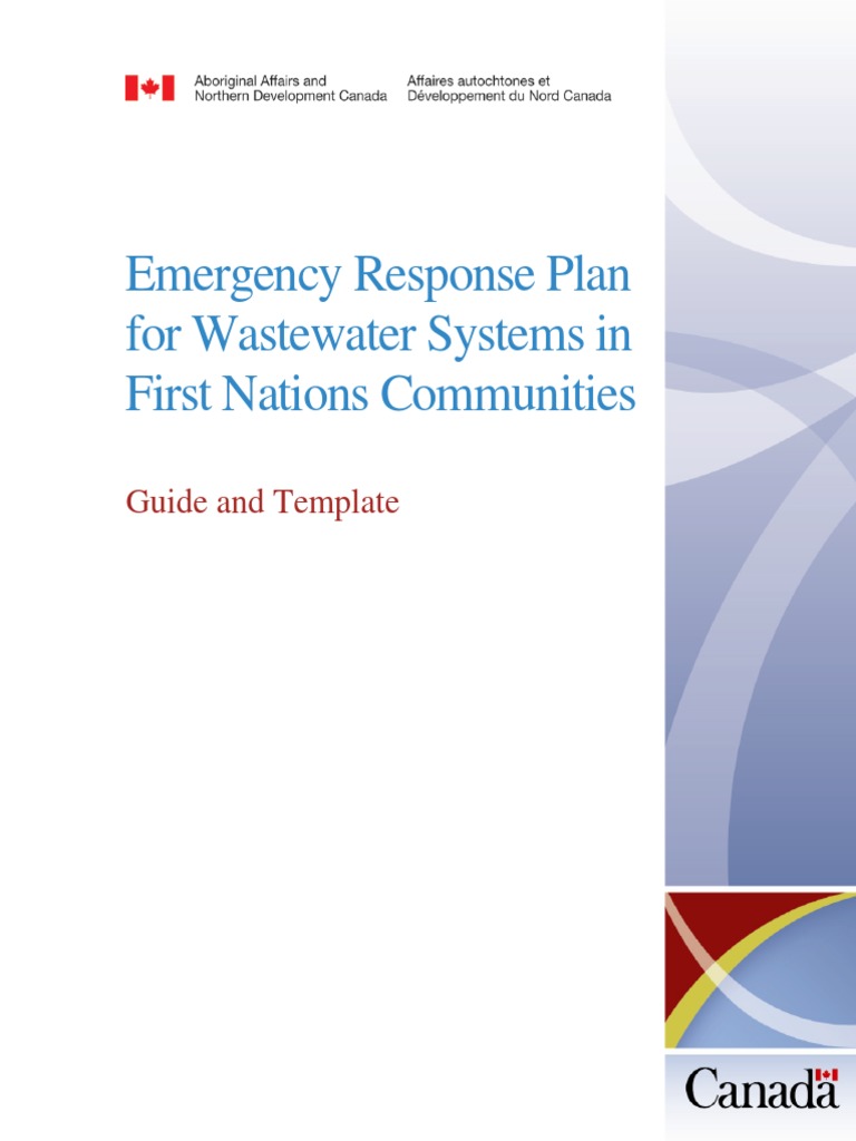 Wastewater - Emergency Plan - Eng PDF | PDF | Provinces And Territories ...