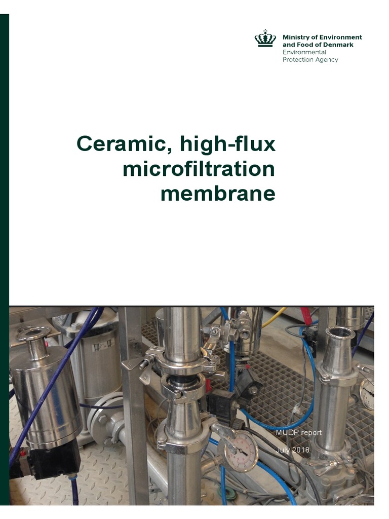 Ceramic, High-Flux Microfiltration Membrane: Final Report | PDF ...