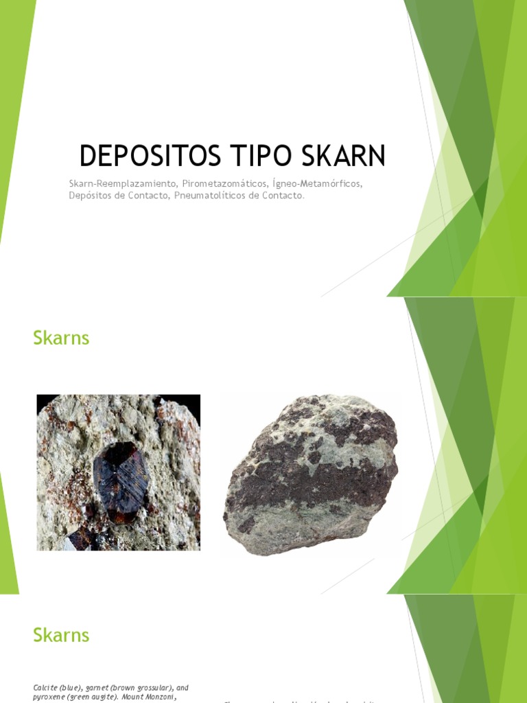 Características y Formación de Skarns | PDF | Roca (geología) | Minerales