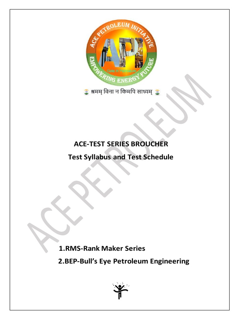 Ace-Test Series Broucher Test Syllabus and Test Schedule | PDF ...