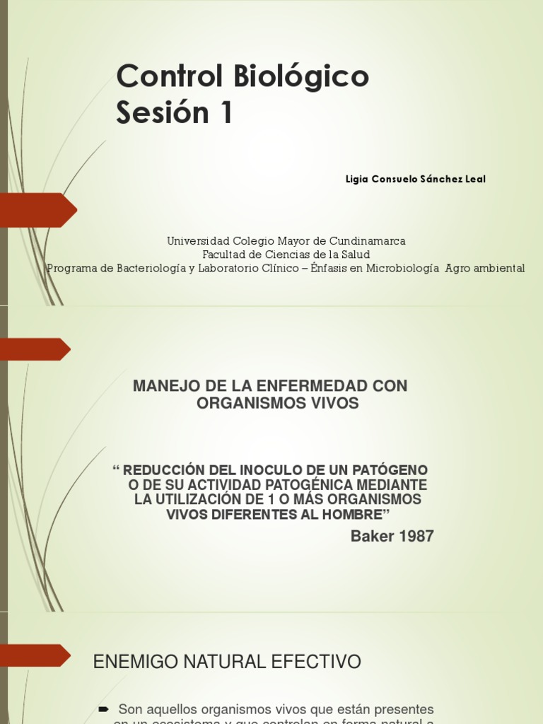Control Biológico 1 - 2 2020 | PDF | Microorganismo | Las bacterias