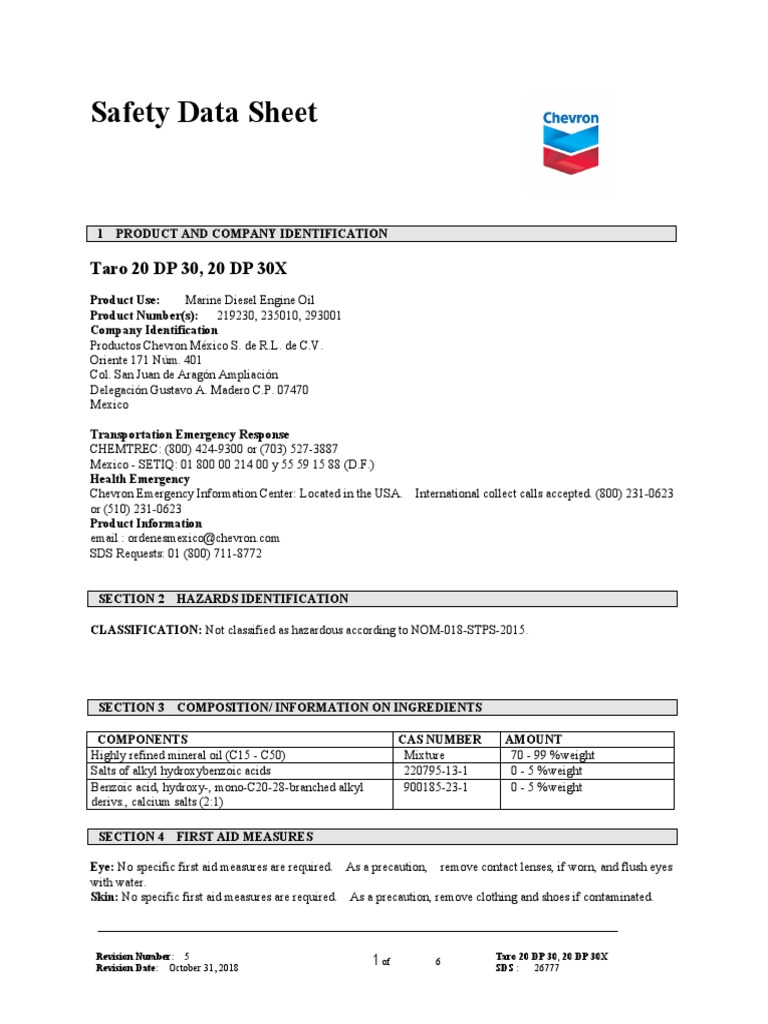 Taro 20 Taro 30 DP 30 | PDF | Fires | Toxicity