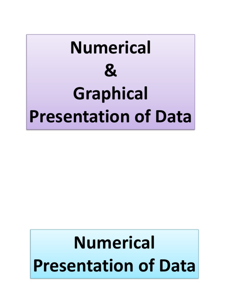 An In-Depth Analysis of Effective Methods for Presenting Numerical Data ...