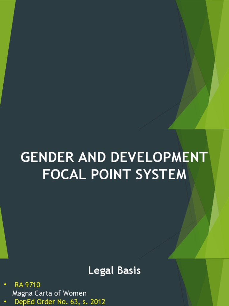 GAD Focal Point System | PDF | Gender | Gender Studies