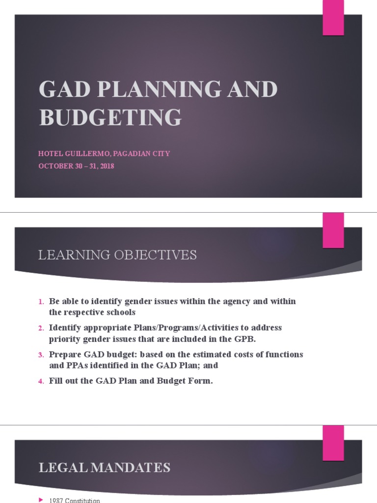 GAD Plan and Budget - DepEd | PDF | Gender Mainstreaming | Gender
