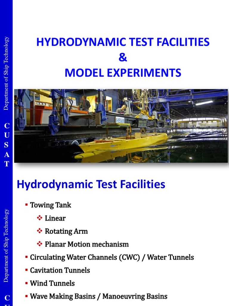Hydrodynamic Test Facilities PDF | PDF | Watercraft | Motion (Physics)