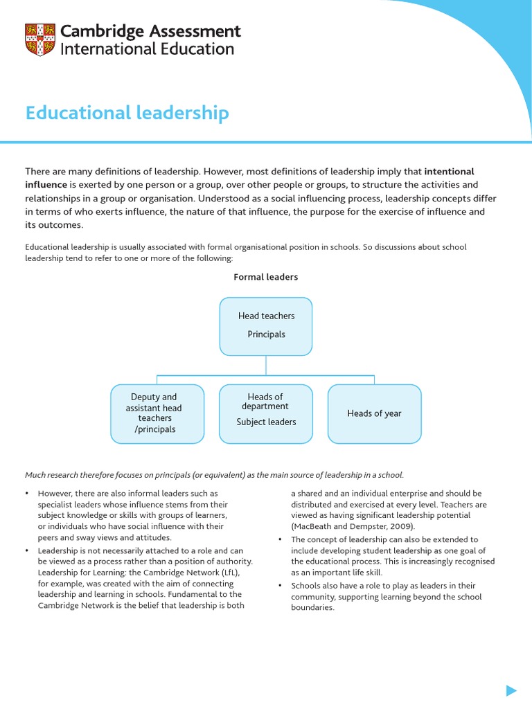 Educational Leadership | PDF | Leadership | Teachers