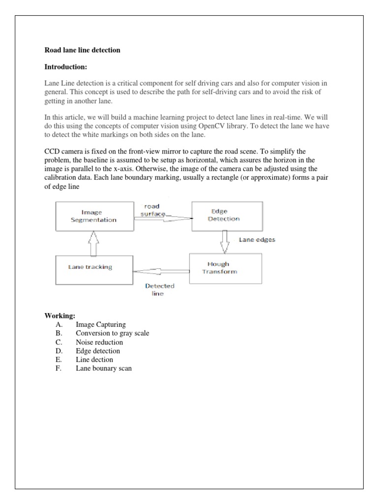 Road Lane Line Detection | PDF