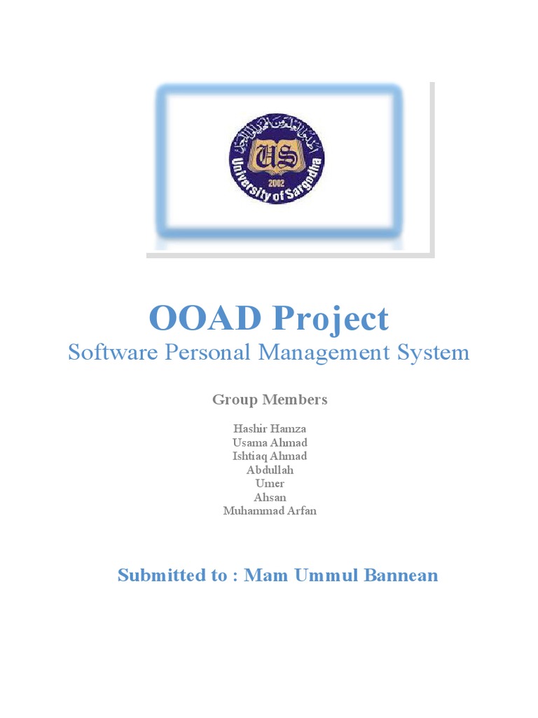 OOAD Project: Software Personal Management System | PDF | Payroll | Use Case