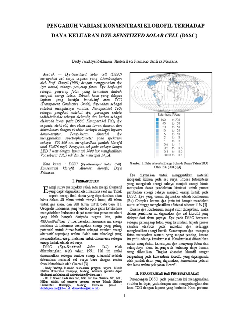 ID Pengaruh Variasi Konsentrasi Klorofil Te | PDF