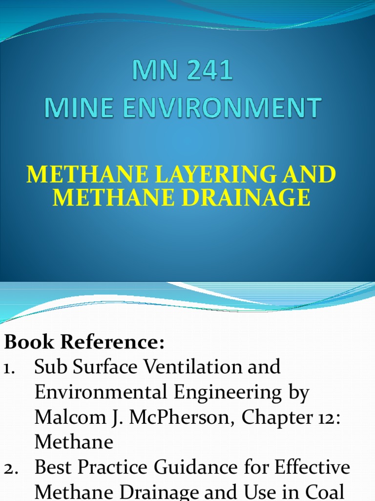 Teaching Methane Layering and Drainage For Students | PDF | Coalbed ...