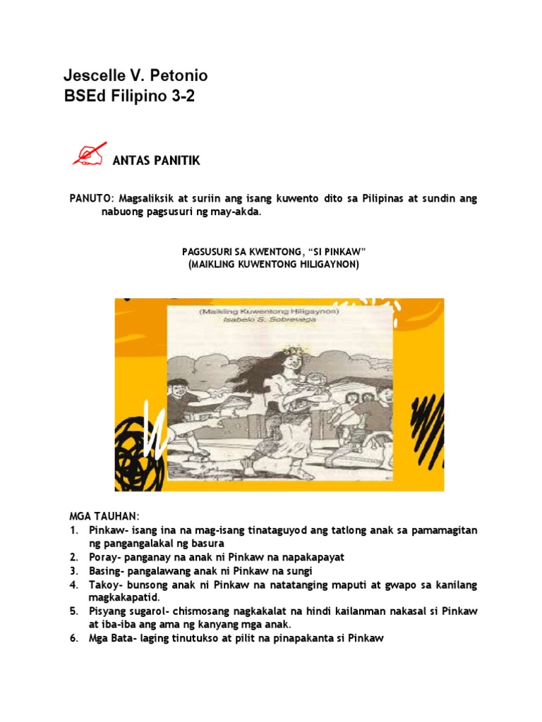 Si Pinkaw - Pagsusuri | PDF