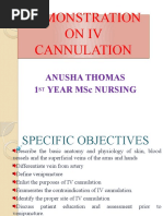 IV Cannulation Procedure Overview | PDF | Intravenous Therapy | Health Care