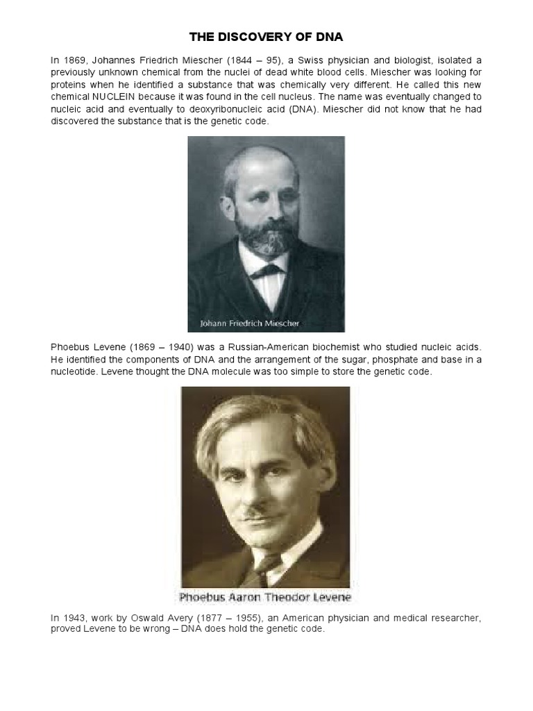 The Discovery of DNA | PDF | James Watson | Francis Crick