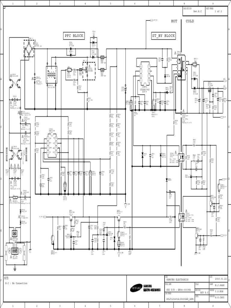 Samsung Power Board Circuit BN44-00338A PDF | PDF