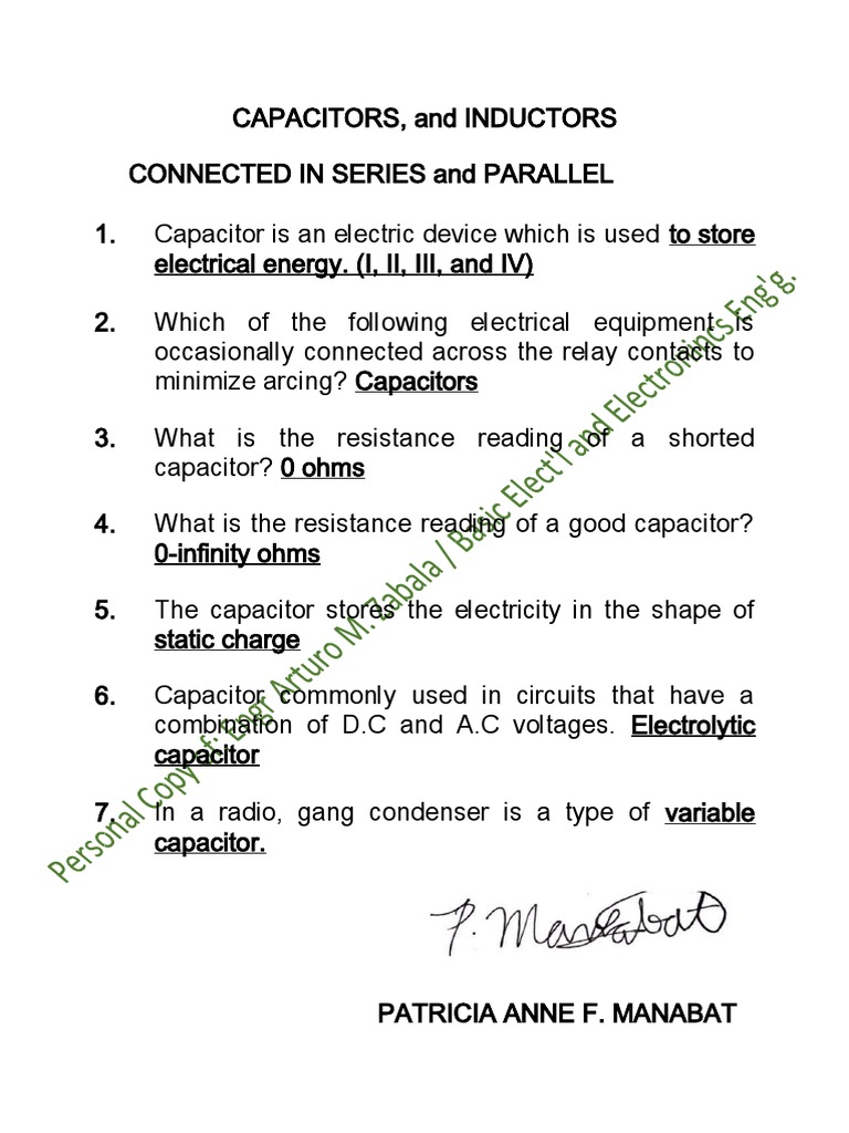 EE Reviewer | PDF | Inductor | Inductance