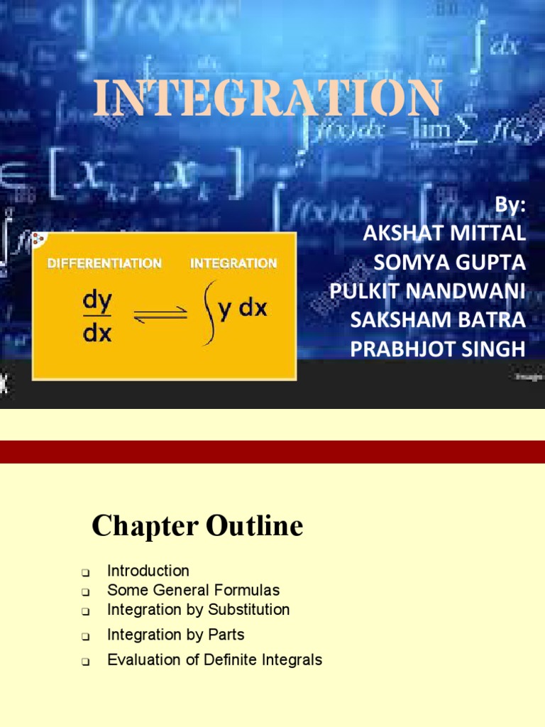 Presentation On Integration PDF | Download Free PDF | Integral | Calculus
