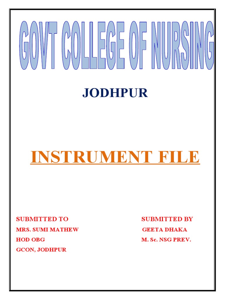 Instruments File | PDF | Women's Health | Maternal Health